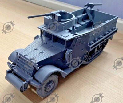 WW2 USA M5 HALF TRACK , 3D PRINTED, MANY SCALES AVAILABLE | eBay