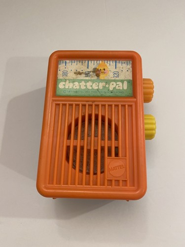 Vintage 1971 Mattel CHATTER PAL Toy radio - Pull String Tested And ...