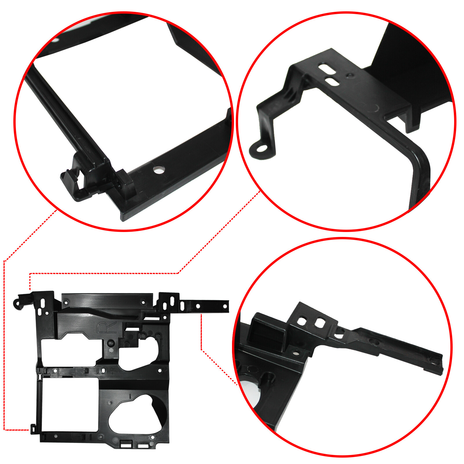 2 x Front Left & Right Headlight Mounting Brackets Fits GMC Sierra 1500 ...