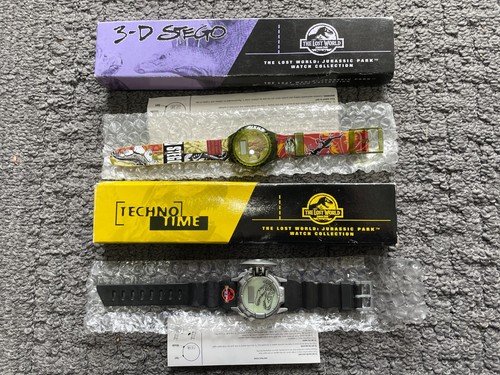 Jurassic Park Lost World Watches Techno Time & 3-D Stego Burger King ...