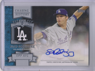 2013 Topps Chasing History Autographs #PR Paco Rodriguez S2 - NM-MT | eBay