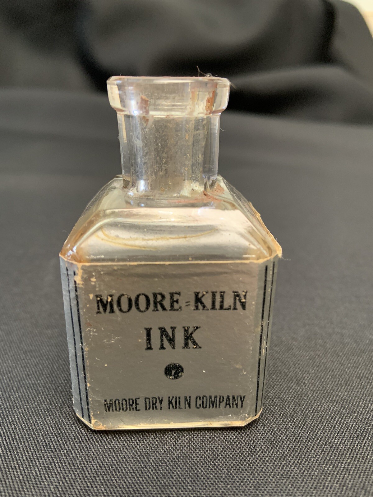 Antique MOORE KILN INK COMPANY INK Bottle with Original Paper Label | eBay