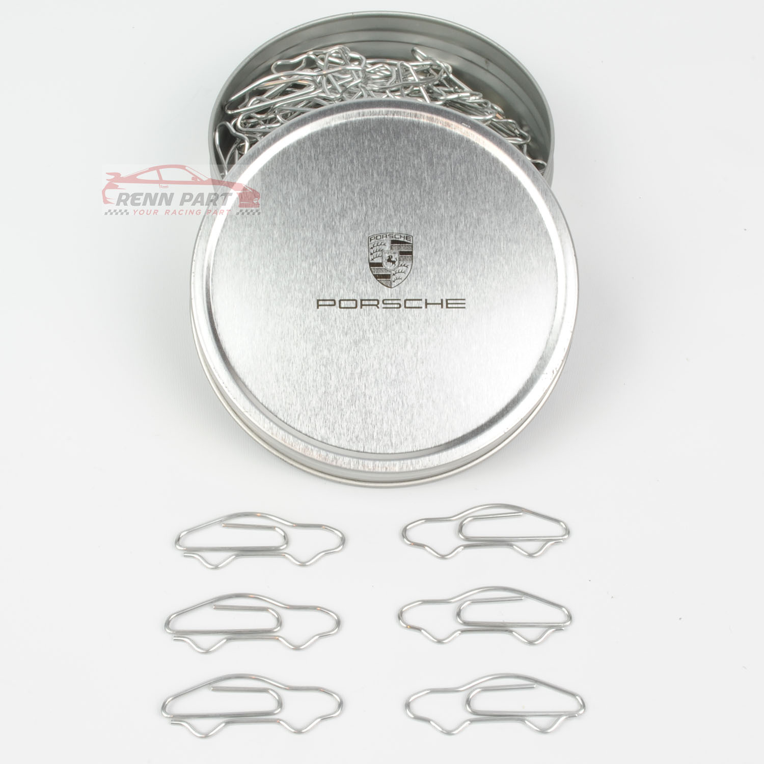 New Genuine Porsche Car Shaped Paperclips Tin of 100 | eBay