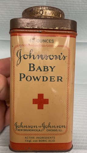 Antique Johnson's Baby Powder Tin w/powder Collectible Rare | eBay