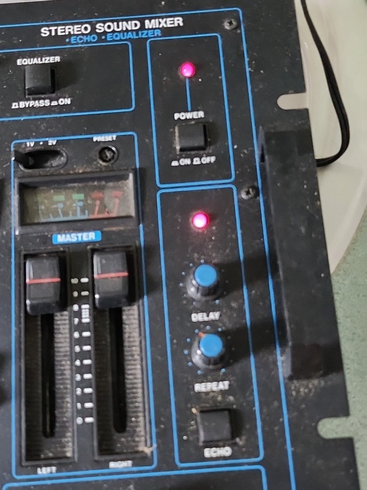 Pyramid Pr-8200 ECHO audio mixer EQUALIZER/sound effects. 4 CHANNEL. | eBay