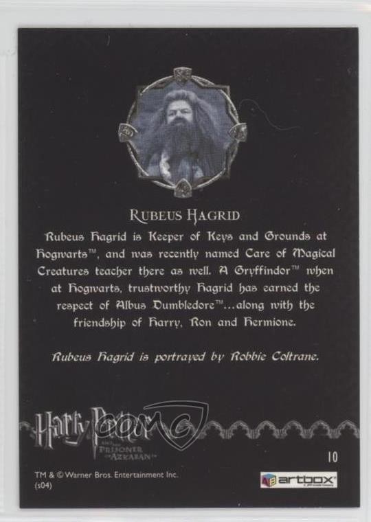 2004 Artbox Harry Potter and the Prisoner of Azkaban Rubeus Hagrid #10 ...