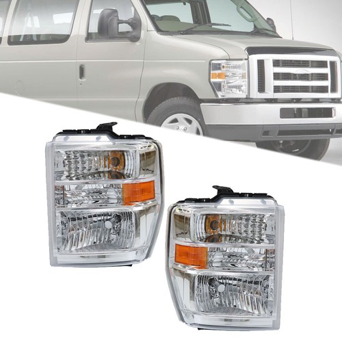 For Ford E150 E250 E350 E450 Econoline Van 2008-2014 Headlights ...