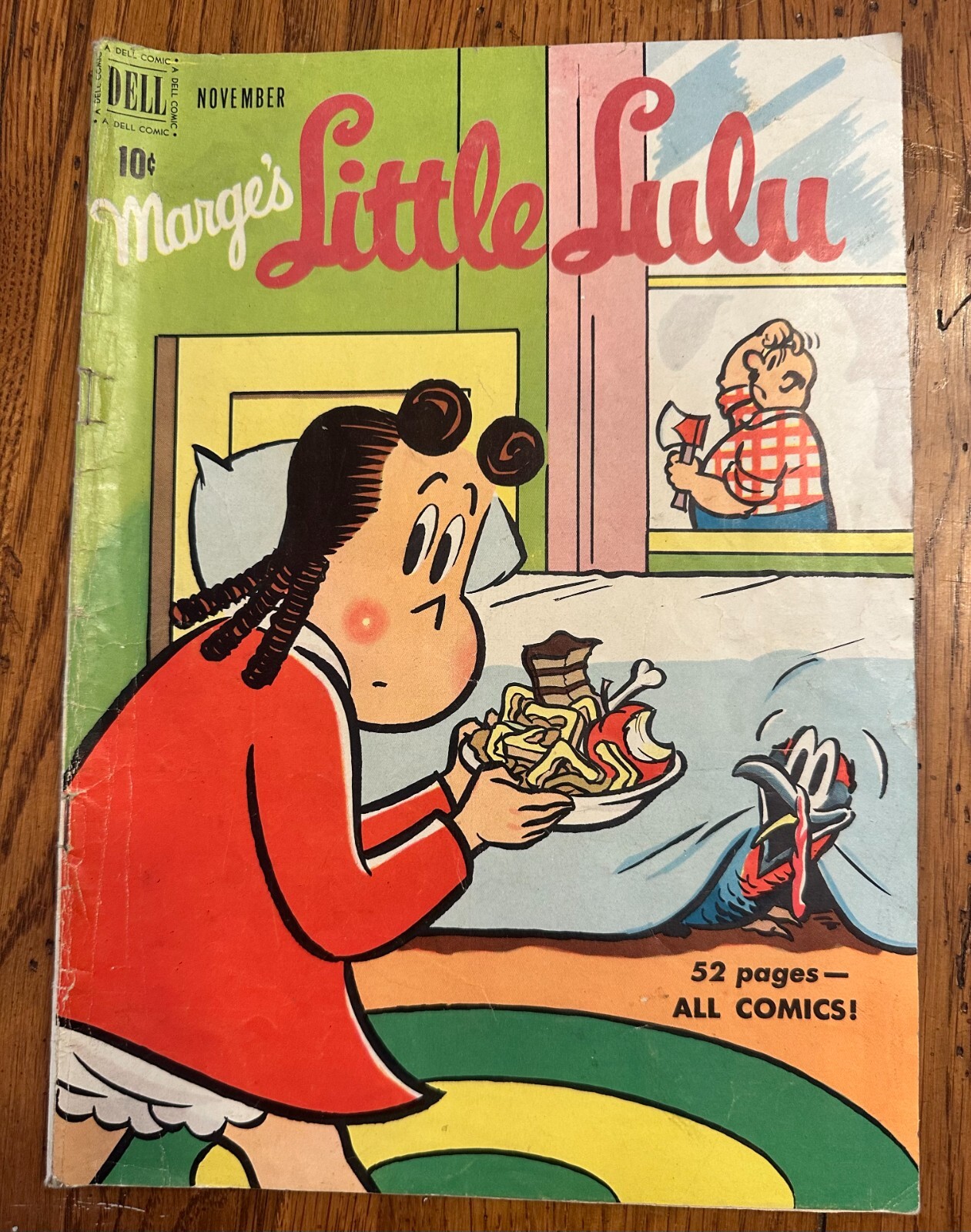 VINTAGE MARGE'S LITTLE LULU #29 NOV 1950 DELL COMICS THANKSGIVING ...