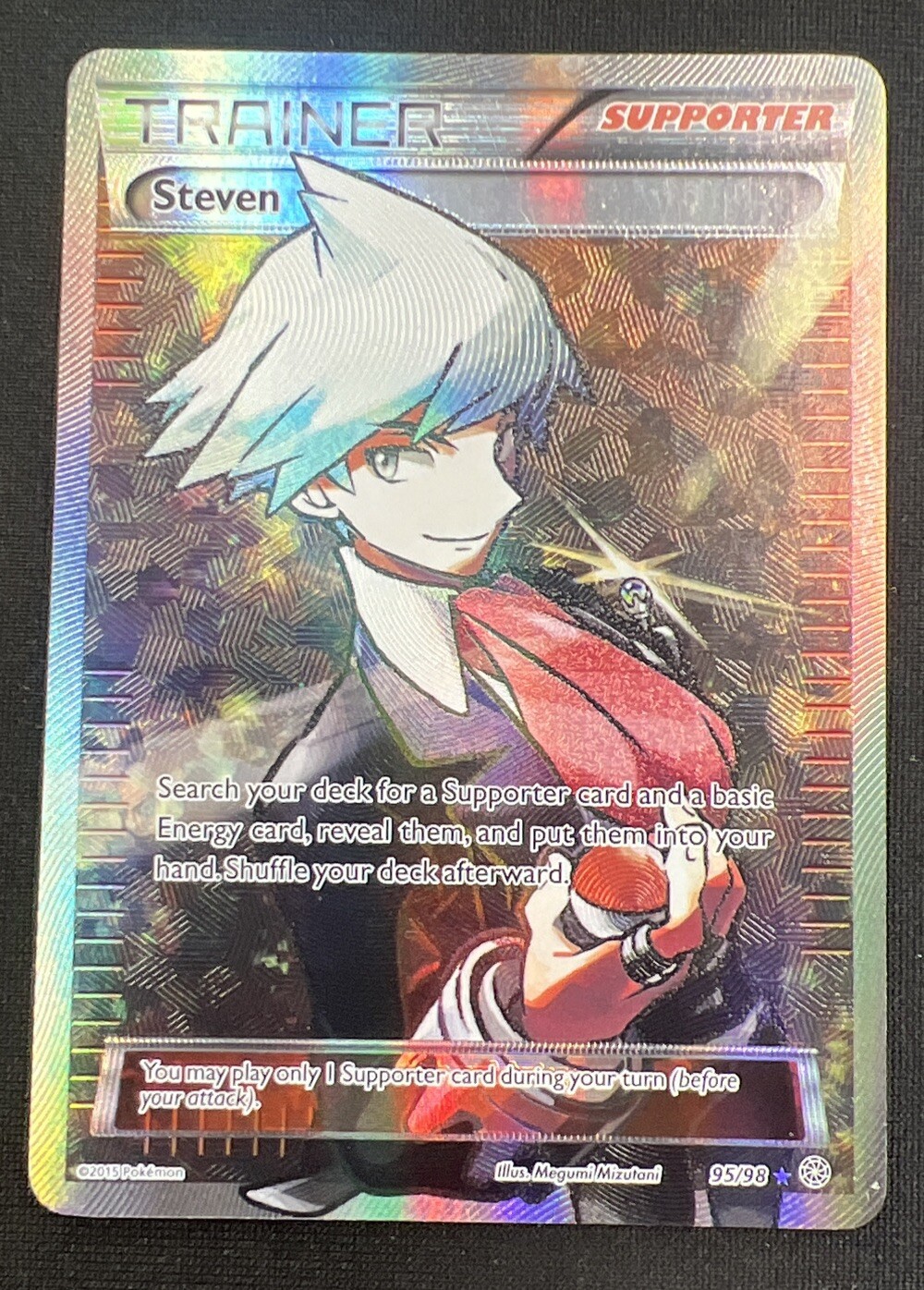 Steven - 95/98 - Pokemon Ancient Origins XY Full Art Ultra Rare Card NM | eBay