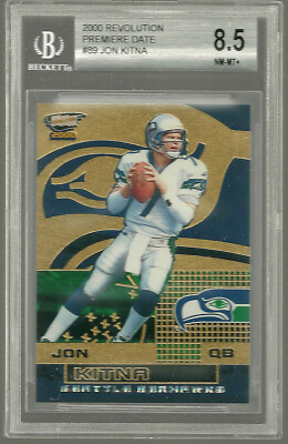 Jon Kitna 2000 Revolution #89 Football Card 33/85 BGS 8.5 9.5 Seattle ...