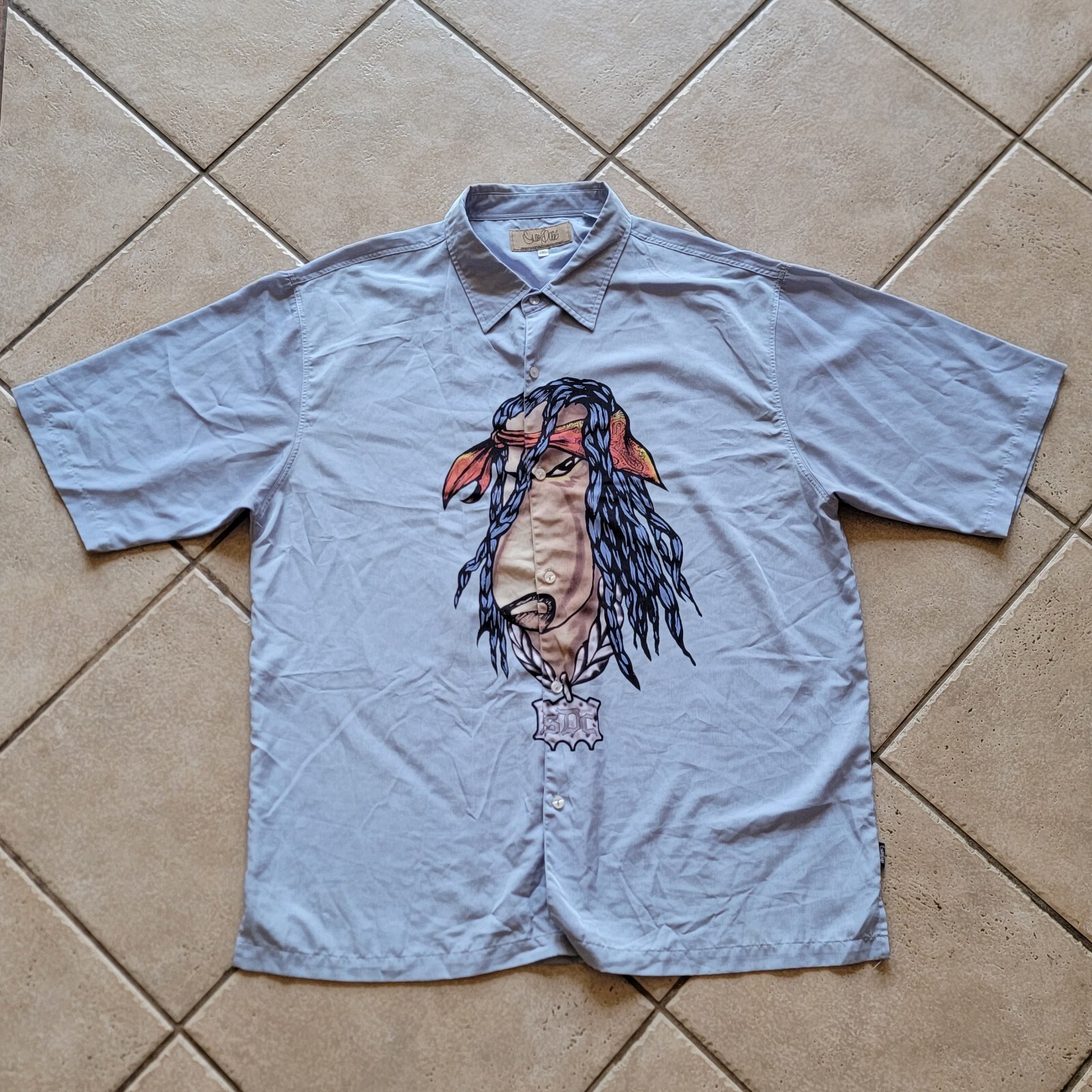 Rare 1990's Snoop Dogg Clothing Company Blue Button … - Gem