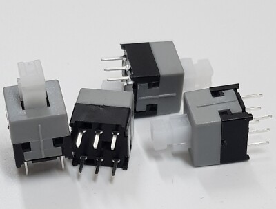 8.5x8.5x14 2pole 3pos Switch Square Head Latching/Mom for Synthesiser ...