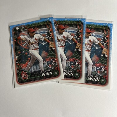 2024 Topps Holiday Masyn Winn RC Rookie Card #H94! 3-CARD LOT! (CL8) | eBay