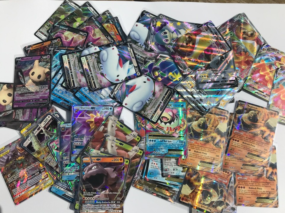 Pokemon 35 ULTRA RARE ONLY Card Lot GUARANTEE 35 V/GX/EX/BREAK/FULL ART ...