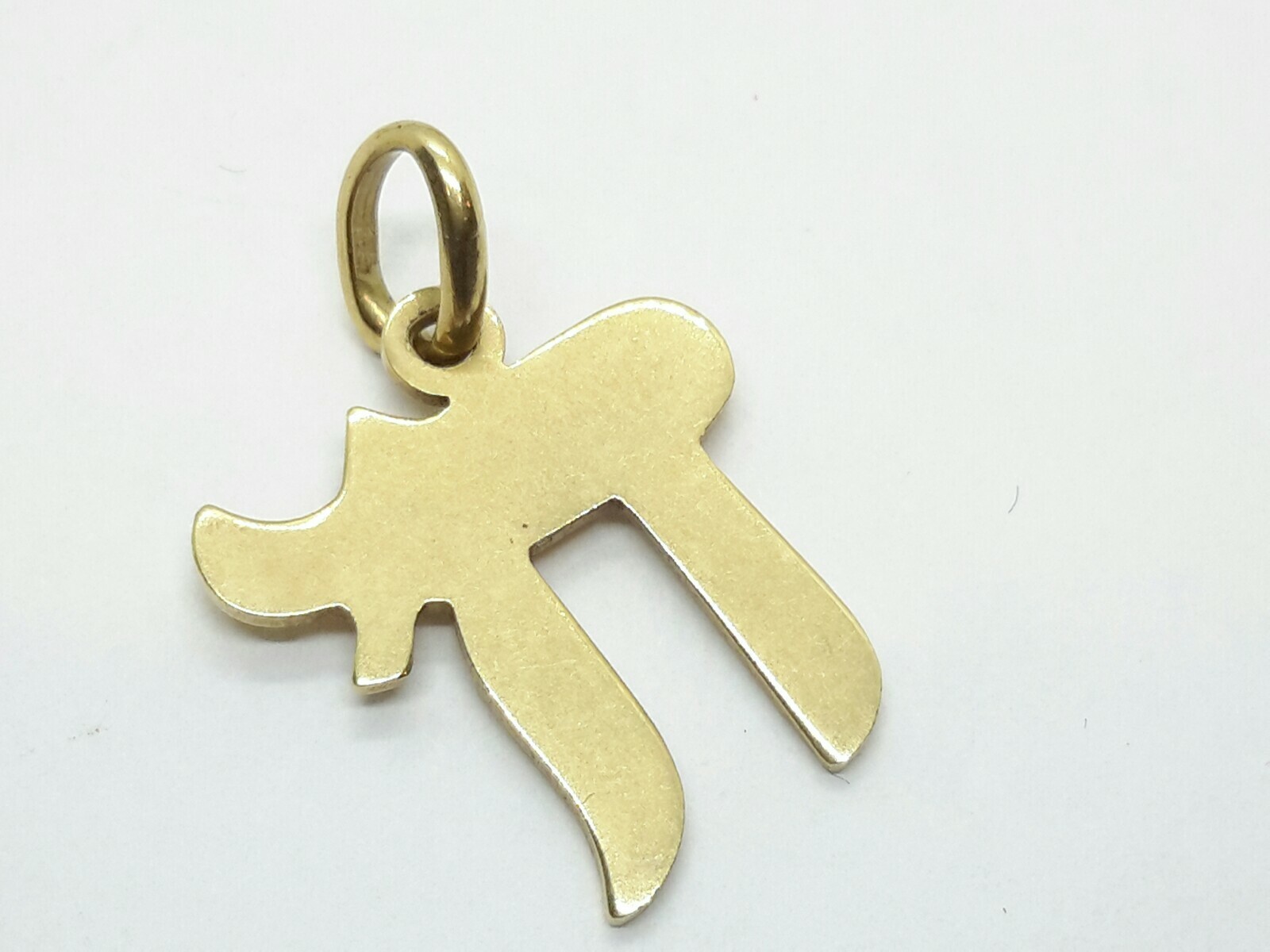 Vintage 14 KT Real Gold Jewish Hebrew Chai Religious Necklace Charm | eBay