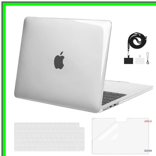 Crystal Clear MacBook Air 13 Inch Case with Keyboard Cover and Screen ...