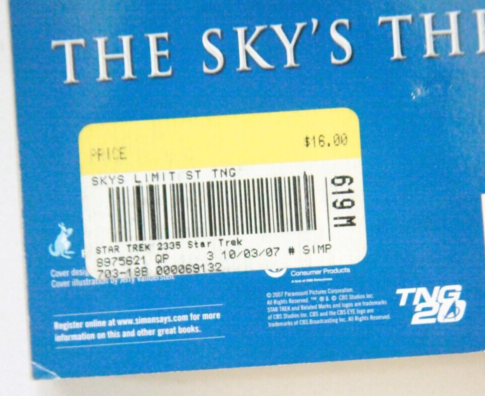 Star Trek: TNG: the Sky's the Limit : All New Tales by Marco. Palmieri ...