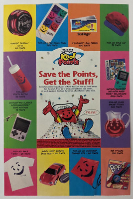 DAMAGED Kool-Aid Points Print Ad Poster Art PROMO Original Mario Bros ...