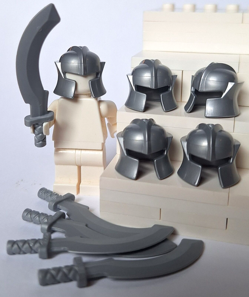 LEGO 21348 Dark Knights orc HELMET silver met. SWORDS castle Ninjago ...