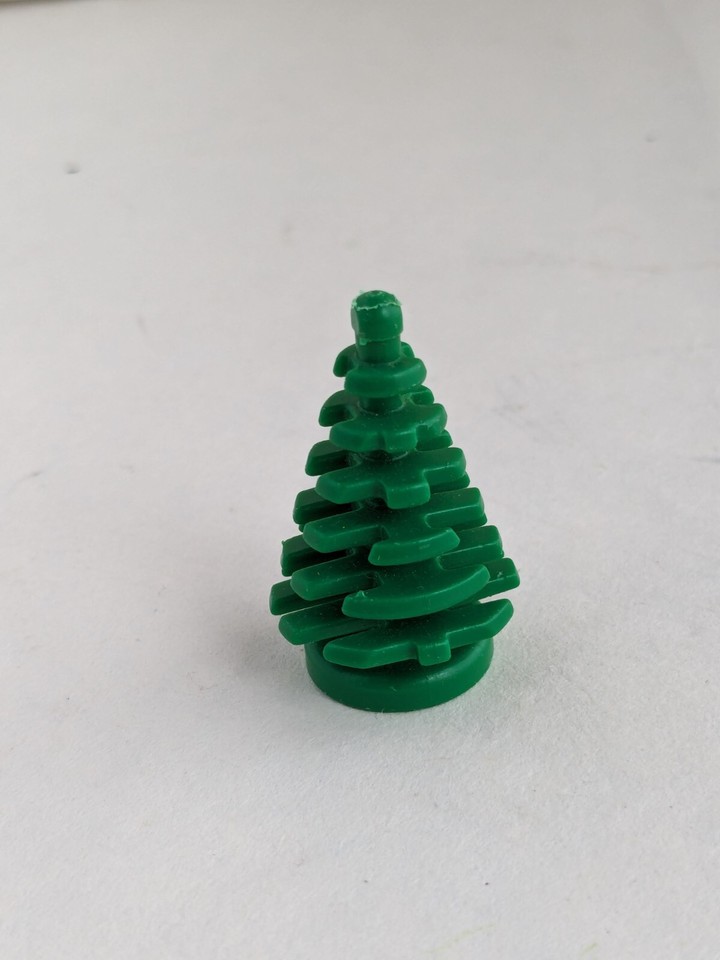 LEGO Set of 2 part 2435 GREEN Plant Small Pine Tree 2x2x4 Vintage | eBay