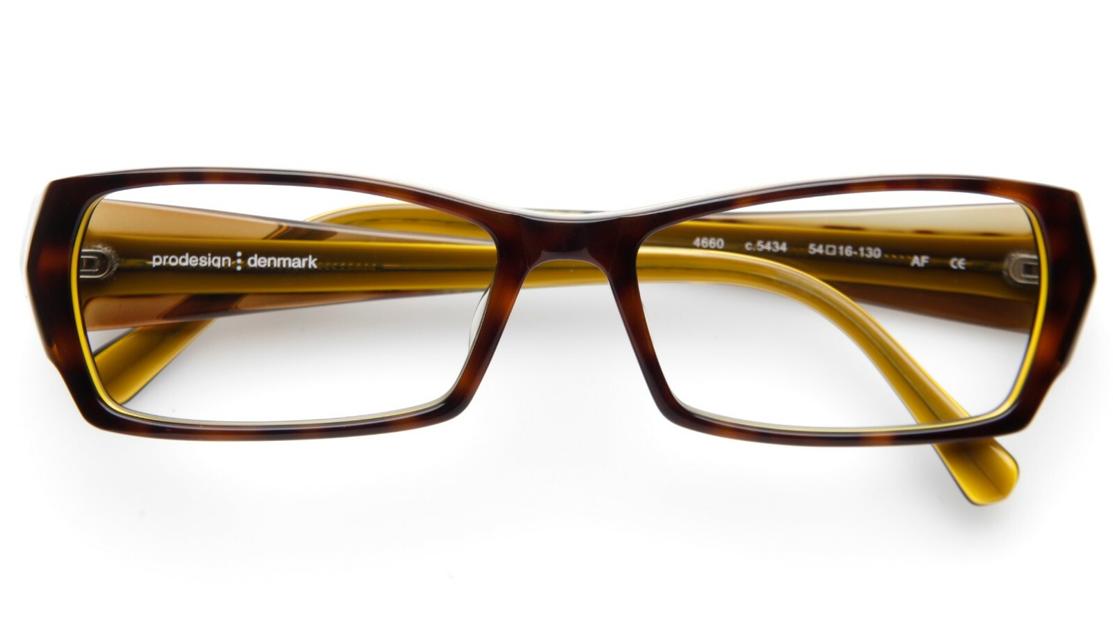 NEW PRODESIGN DENMARK 4660 5434 TORTOISE EYEGLASSES 54-16-130 DEMO LENS ...