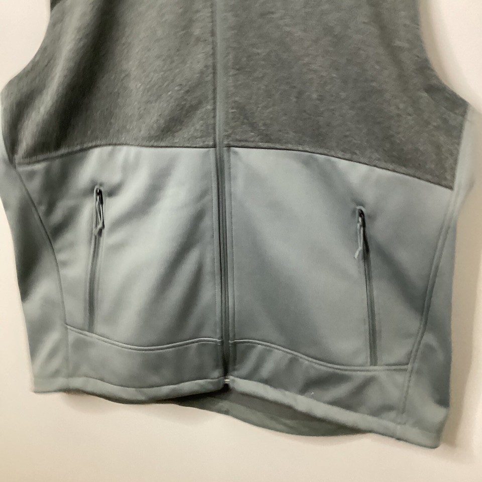 The North Face Mens Softshell Vest Two Toned Gray Grey XL A4U2 ...