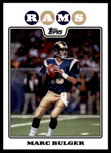 2008 TOPPS MARC BULGER ST. LOUIS RAMS #33 | eBay