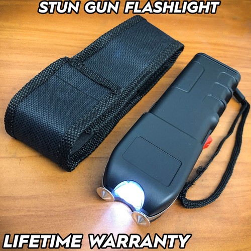 Tactical Military 999mv Stun Gun Rechargeable Flashlight Self Defense ...