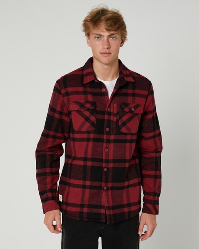GLOBE Wanderer Mens Flannel Shacket - Jacket - Over Shirt - size M ...