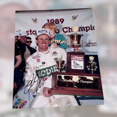 Rusty Wallace NASCAR HALL OF FAMER signed 8x10 photo 1989 WINSTON CUP ...
