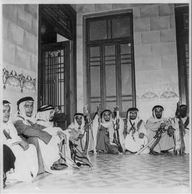 Photo:Saudi Arabia,Palace Guards with Swords,Men,c1945 | eBay