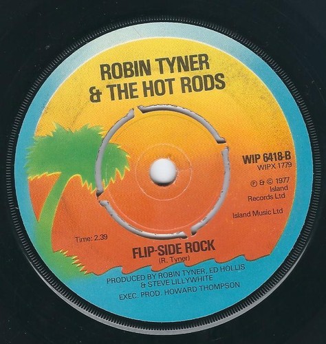 Punk Rock Robin Tyner & The Hot Rods ISLAND 6418 Flip-side rock / Till the ♫ MC5 | eBay
