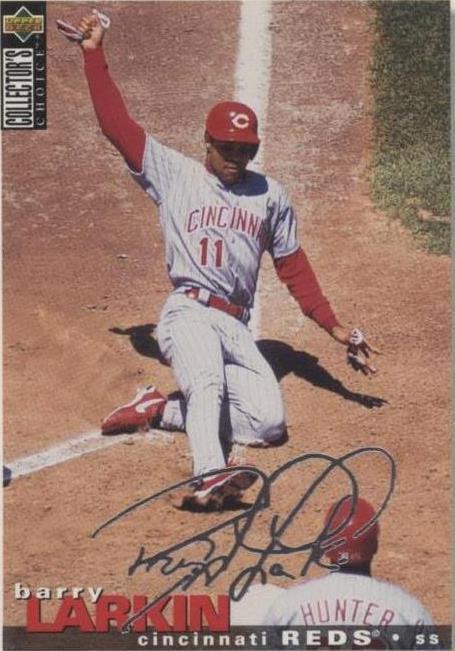 1995 Upper Deck Collector's Choice - Barry Larkin #430 Silver Foil ...