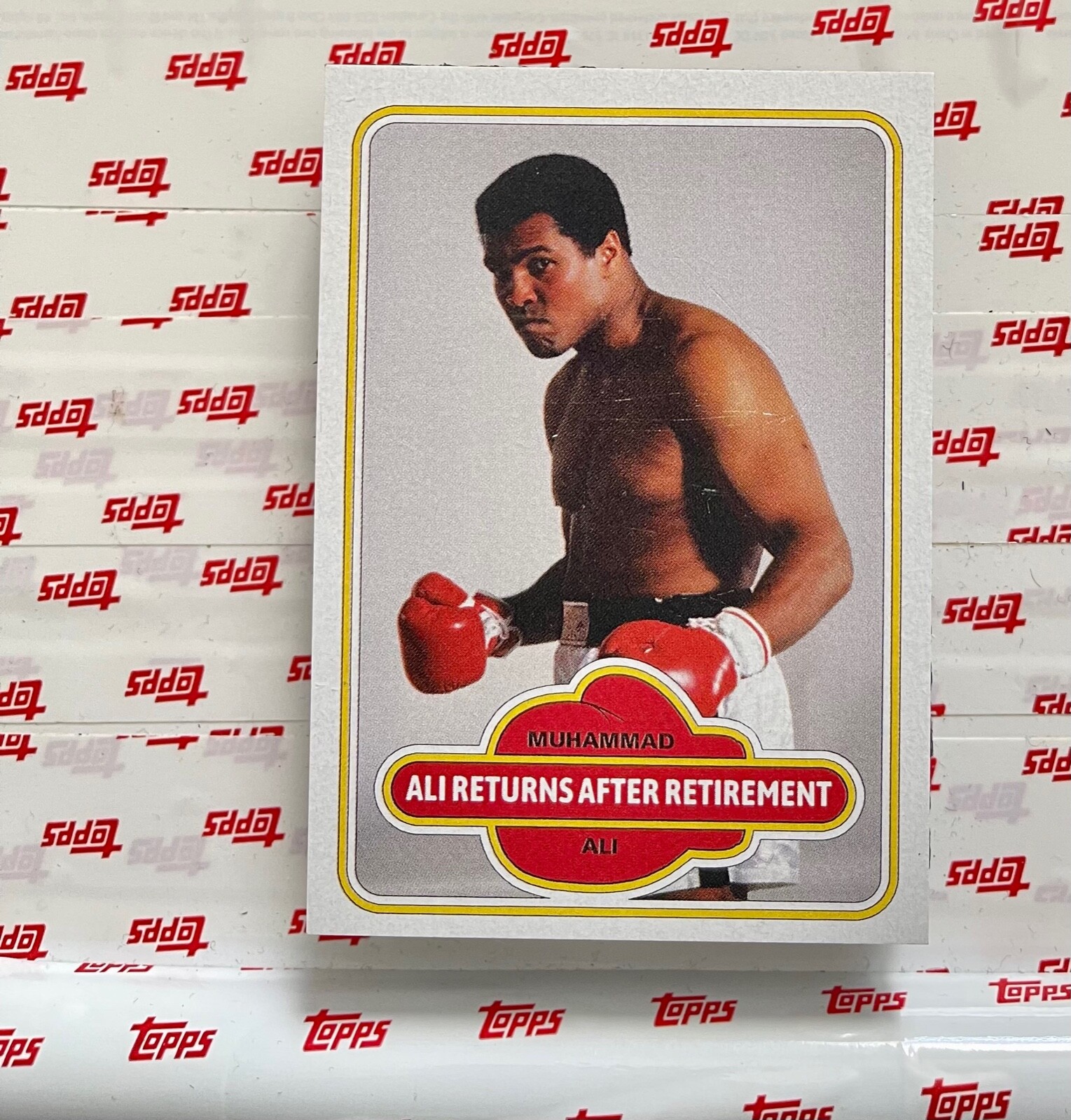 2021 TOPPS MUHAMMAD ALI THE PEOPLE'S CHAMP CARD #75 ALI RETURNS AFTER ...