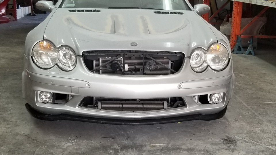 Mercedes 2003-06 R230 SL65 AMG Front Lower Lip Spoiler Composite FRP ...