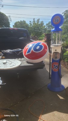 76 Station 7'Tall Replica Coin Operated 1930’s Gas Pump Gum Ball ...