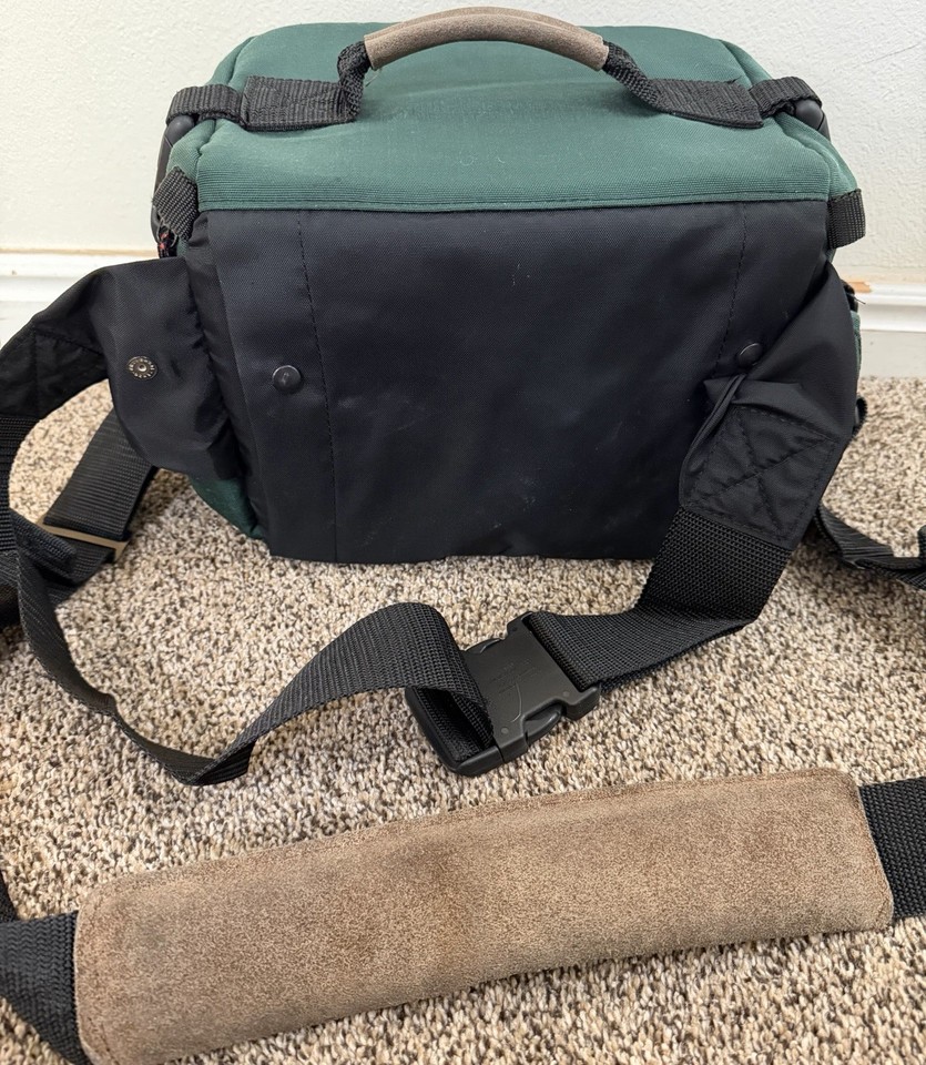 Tamrac 706 Pro Convertible Bag 1989 shoulder & waist green camera bag w ...