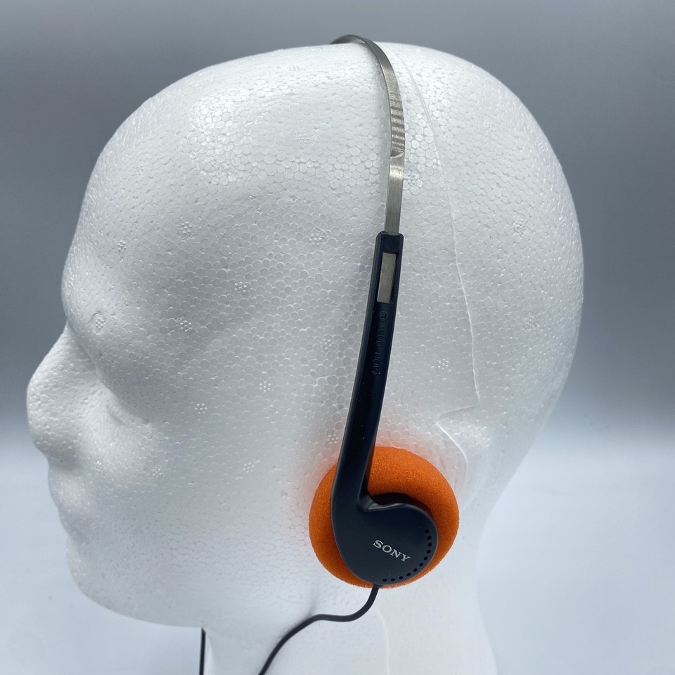 Genuine Sony Walkman MDR-005 Headphones Walkman Vintage - Orange | eBay