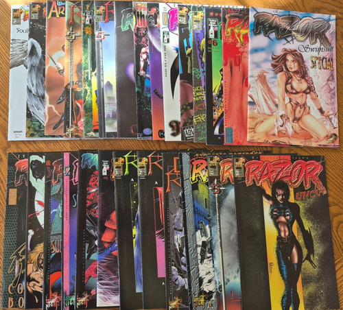 27 Razor Comic Book Issues Lot #3 Everette Hartsoe London Night | eBay