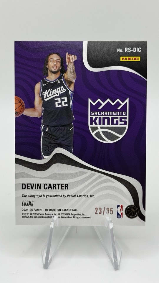 2024-25 Panini Revolution - Signatures Devin Carter #RS-DIC Cosmo /35 ...