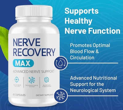 Nerve Recovery Max Advanced Nerve Support 60 Capsules Exp 03/2027 New ...
