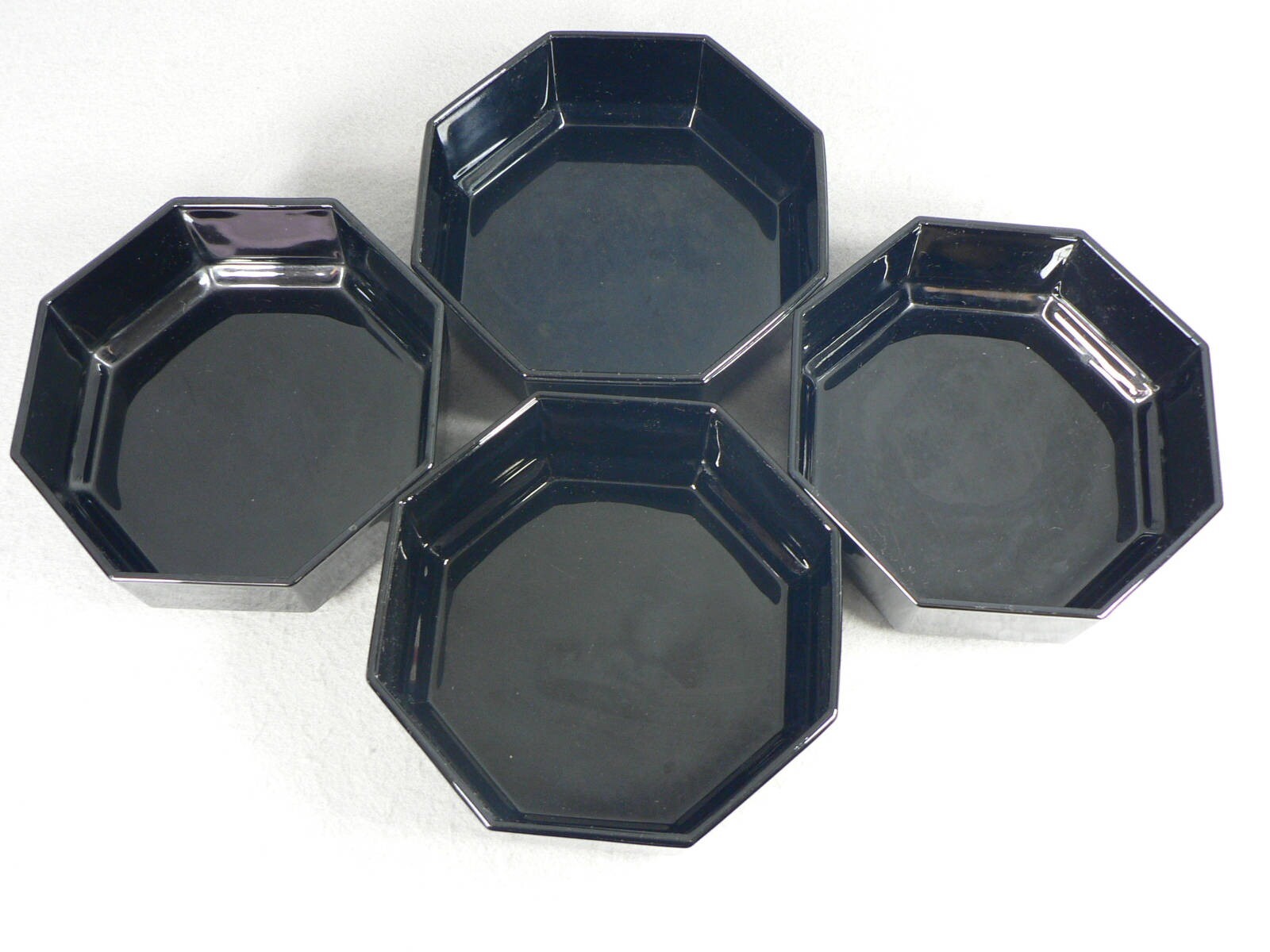 Vintage Bridge Party Snack Bowls Cocktail Nuts, Condiment Octagon 4pc ...