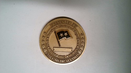 CHALLENGE COIN OLDER UNITED STATES ARMY MEDICAL CORPS CHIEF 2 STAR ...