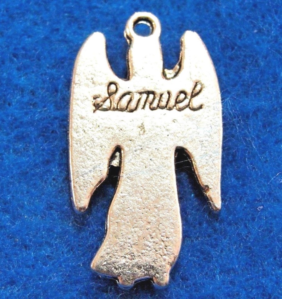 10Pcs. Tibetan Silver Archangel ANGEL Samuel Charms Pendants Ear Drops ...