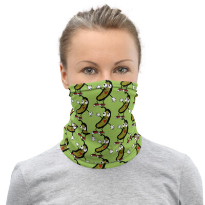 Pickle Dude Neck Gaiter Face Mask - Pickles Lover Cucumber Guy | eBay