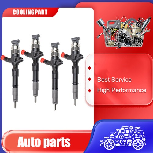 Set Of 4 NEW DIESEL FUEL INJECTOR FOR TOYOTA HILUX KUN26R 1KD-FTV D4D 3 ...