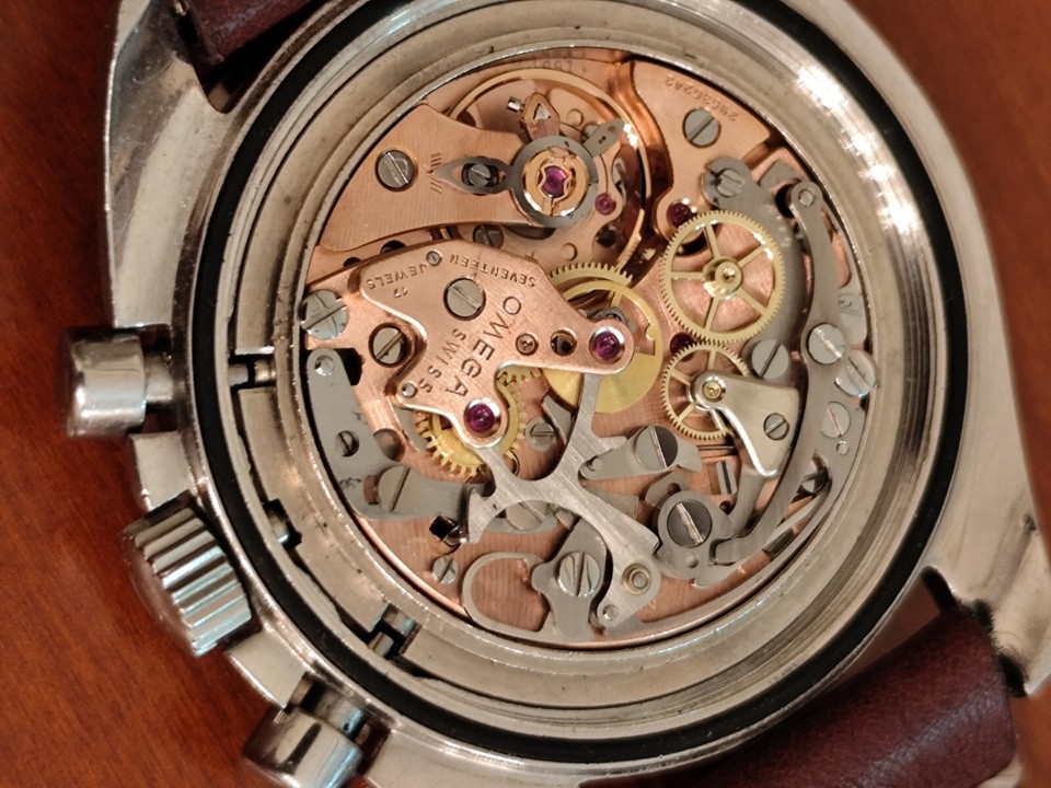 Omega Speedmaster Moon with Tropical Brown Dial & Dot Over 90 Bezel 145 ...