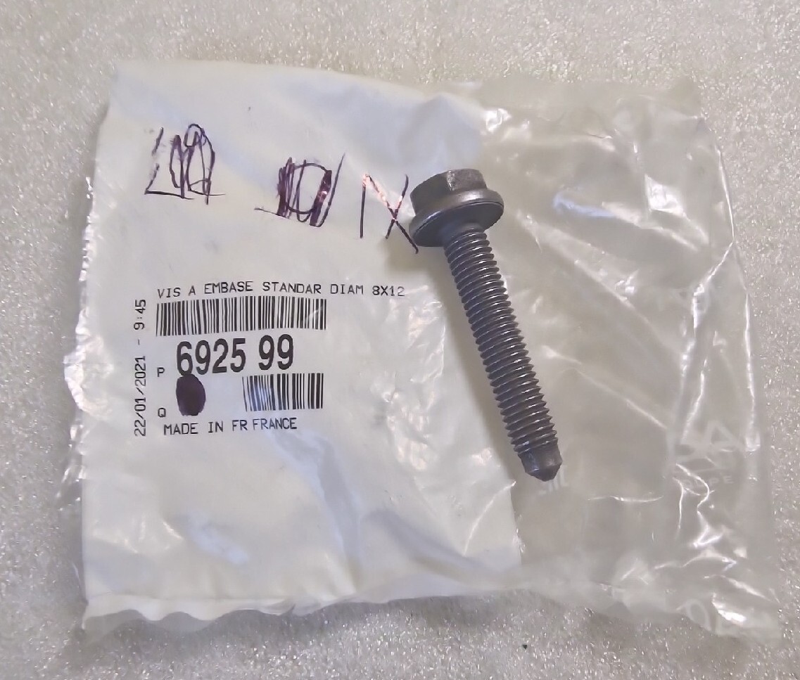 Flanged Screws 2 of CITROEN Peugeot Models 692599 Genuine PSA Parts for ...