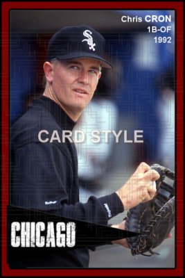 Chris Cron - 1992 Chicago White Sox - choose a size - full color print ...