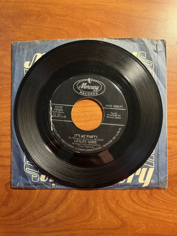 LESLEY GORE "It's My Party"/"Danny" Record Vinyl 45 Single 7" | eBay